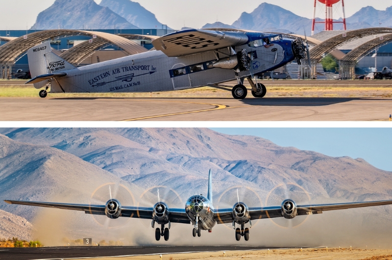 History Lands in Tucson: B-29 Doc and EAA Ford Tri-Motor